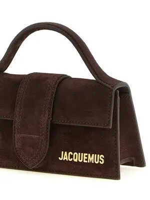 Jacquemus Le Bambino Suede Top Handle Handbag - Brown
