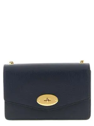 Mulberry Small 'darley' Shoulder Bag In Leather - Blue