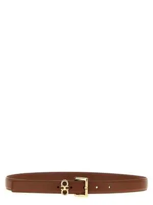 FERRAGAMO Gancini' Belt - Brown