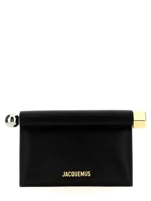 Jacquemus La Petite Pochette Rond Carré Clutch - Black