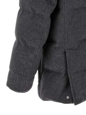 Brunello Cucinelli Membrane Wool Flannel Parka