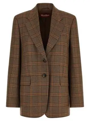 Max Mara Mstalca Wool Blazer - Brown