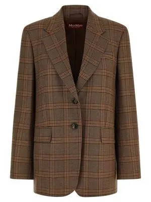 Max Mara Mstalca Wool Blazer - Brown
