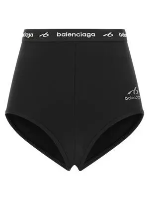 Balenciaga Techwear High Waist Culotte Slip - Black