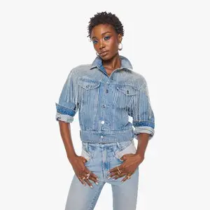 MOTHER The Fly Away Jacket Sparkle Emergency Kit - Blue