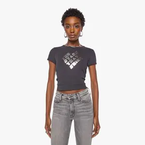 MOTHER MOTHER The Itty Bitty Ringer Dazzle Me T-Shirt Black