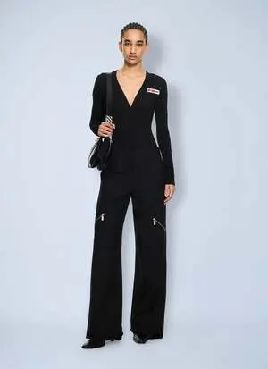 Off-White Gabardine Cargo Pants