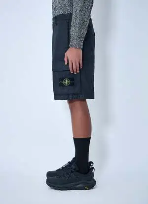 Stone Island Logo Patch Shorts
