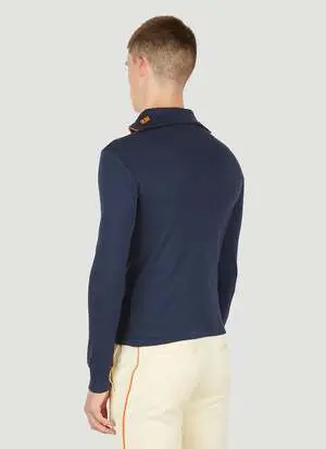 WALES BONNER Jazz Half Zip Top