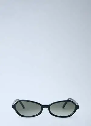 Our Legacy Oval Tinted Lens Sunglasses - Black