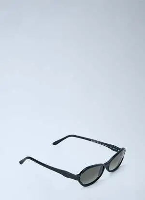 Our Legacy Oval Tinted Lens Sunglasses - Black