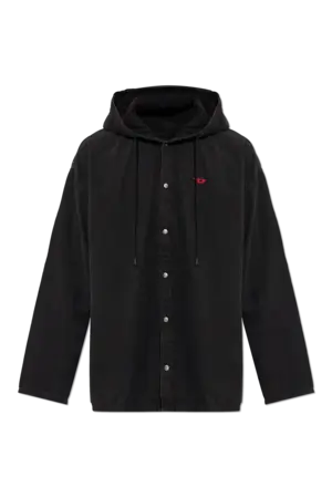 DIESEL® Shirt ‘d-dewny-hood - Black