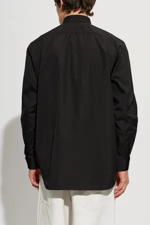 Play Comme Des Garcon Cotton Shirt With Logo Patch