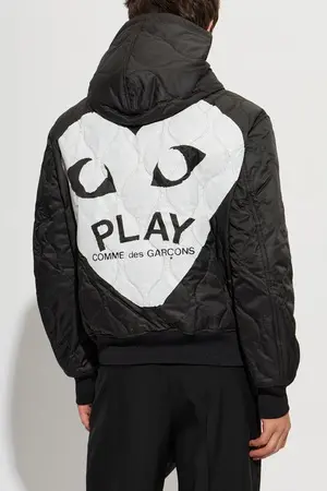Play Comme Des Garcon Padded Jacket With Logo Patch