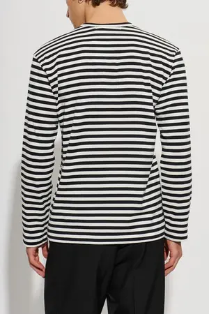 Play Comme Des Garcon Cotton T-shirt With Logo Patch