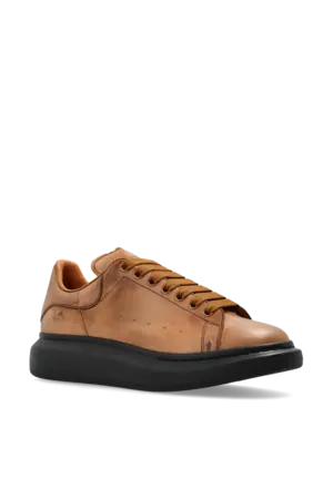 Alexander McQueen Leather Sports Shoes - Brown