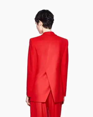 Giorgio Armani Virgin-wool Single-breasted Jacket