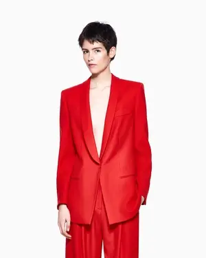 Giorgio Armani Virgin-wool Single-breasted Jacket