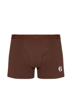 MAISON MARGIELA Boxers With Print - Brown