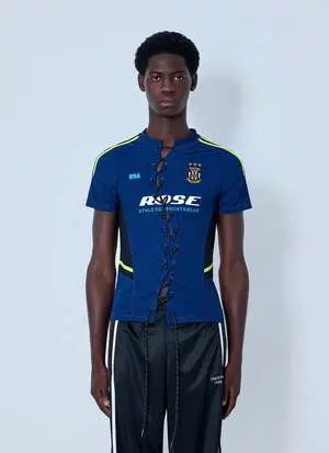 Martine Rose Lace-up Athletic Jersey - Blue