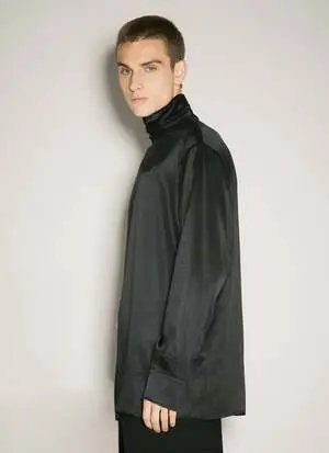 Dolce & Gabbana Loose Silk Turtleneck Top