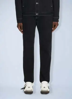 Off-White Half Arrow Tapered Jeans - Black