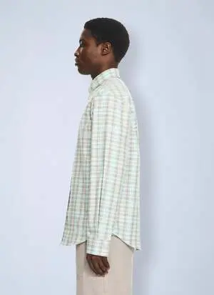Off-White Marker Check Flannel Regular Shirt