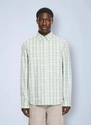 Off-White Marker Check Flannel Regular Shirt