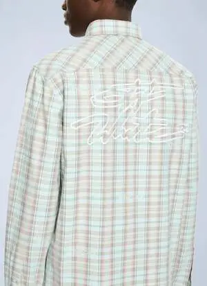 Off-White Marker Check Flannel Regular Shirt