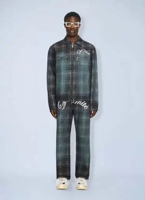 Off-White Check Jacq Den Skate Coach Jkt