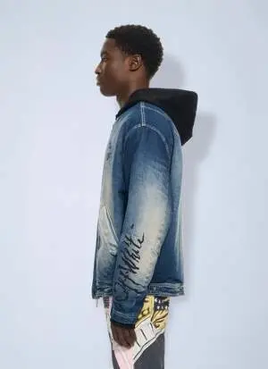 Off-White Cherry Jers Hoodie Den Jkt