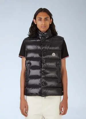Moncler Tibb Down Vest Jacket - Black