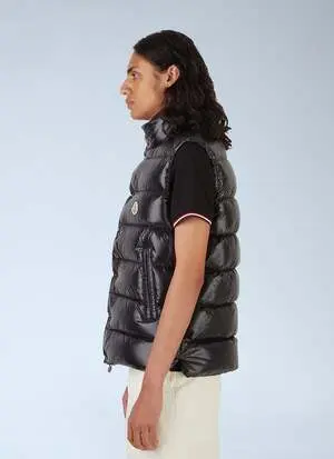 Moncler Tibb Down Vest Jacket - Black