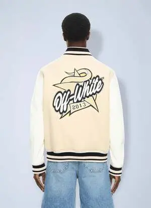 Off-White Star Logo Varsity Jacket