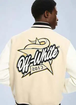 Off-White Star Logo Varsity Jacket