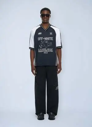 Off-White Script Garment-dyed Cotton Cargo Pants