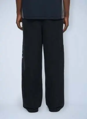Off-White Script Garment-dyed Cotton Cargo Pants