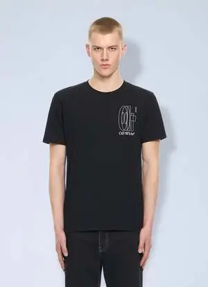 Off-White Outline Double Arrow Slim T-shirt - Black