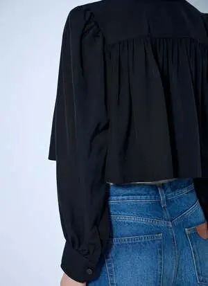 Chloé Gathered Cropped Jacket