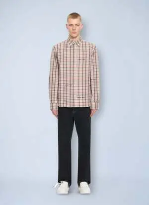 Off-White Marker Check Flannel Shirt