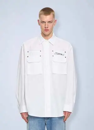 Off-White Type Arrow Poplin Overshirt - White