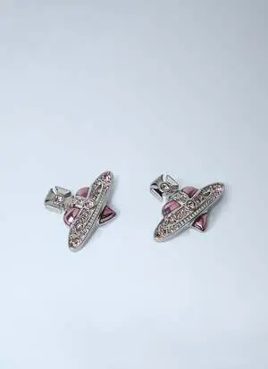 VIVIENNE WESTWOOD New Diamante Heart Earrings