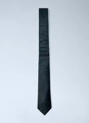 Our Legacy Faux Leather Tie - Black