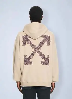 Off-White Heraldic Arrow Skate Hoodie - Red