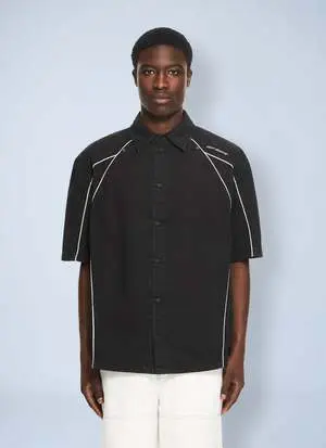 Off-White Garment-dyed Sporty Bowling Shirt - Black