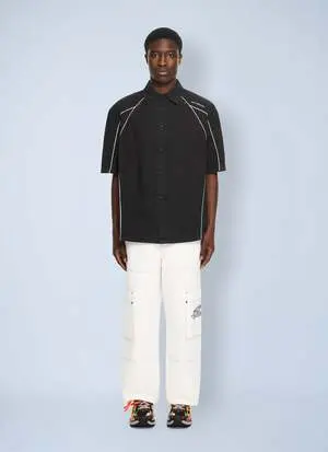 Off-White Garment-dyed Sporty Bowling Shirt