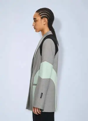 Off-White Stretch Color Block Blazer