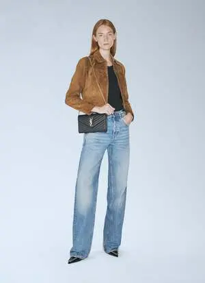 Saint Laurent Cassandre Matelassé Chain Wallet