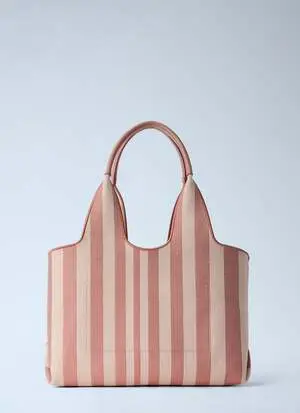 Chloé Stripy East-west Tote Bag - Pink