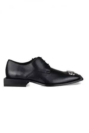 Balenciaga Leather Derbies - Black